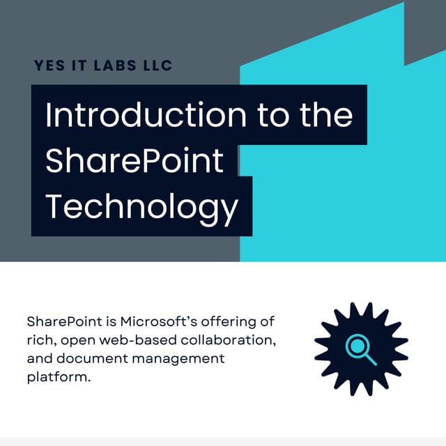 Introduction to the SharePoint technology | PDF