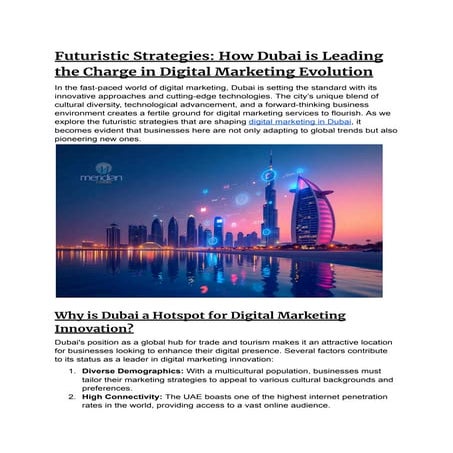 Futuristic Strategies_ How Dubai is Leading the Charge in Digital ...