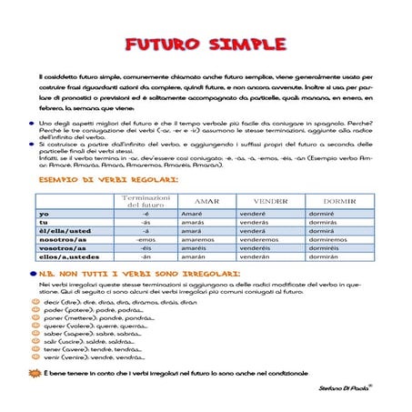 Futuro simple | PDF