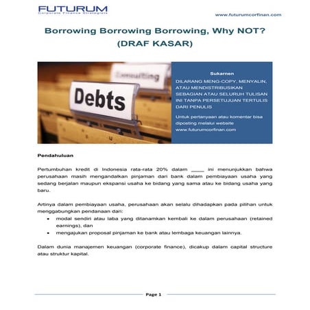 Borrowing borrowing borrowing, why not (draf kasar) | PDF