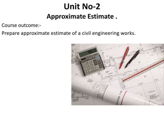Chapter 2 Approximate Estimates Pptx