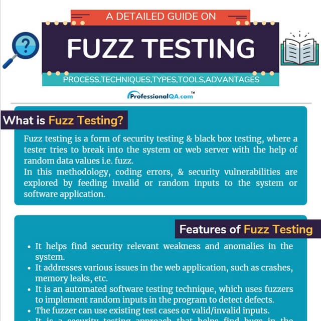 Fuzz testing: A Detailed Guide | PDF Fuzz testing: A Detailed Guide | PDF