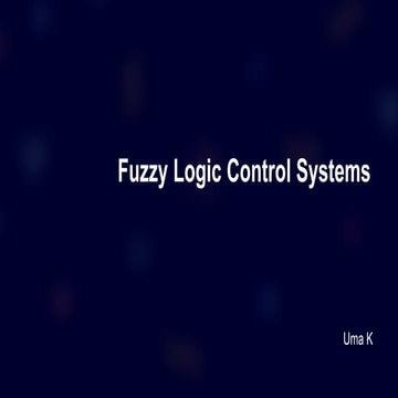 Introduction to Fuzzy Logic Control System | PPT
