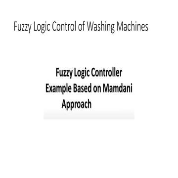 Fuzzylogic Controller Example Based On Mamdani Approach Ppt 