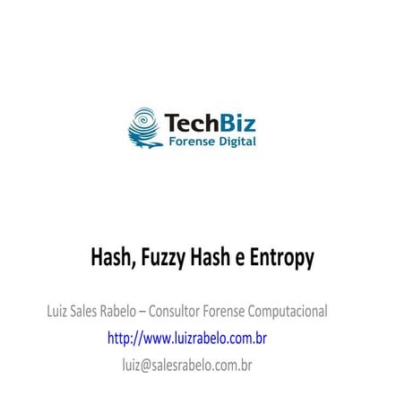 Fuzzy hash entropy | PPT