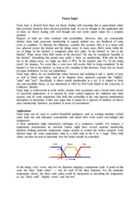 Fuzzy Logic Ppt Ppt Programming Languages Computing