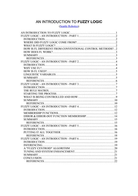 Fuzzy logic system | PPTX