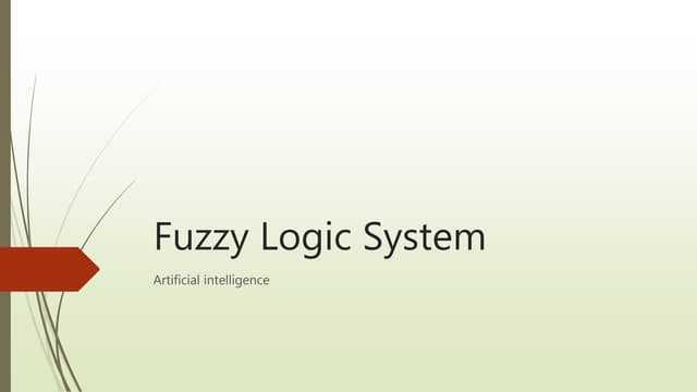 Fuzzy Logic Controller | PPTX | Programming Languages | Computing