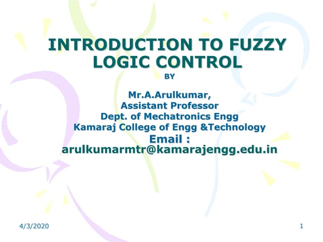fuzzy fuzzification and defuzzification | PDF
