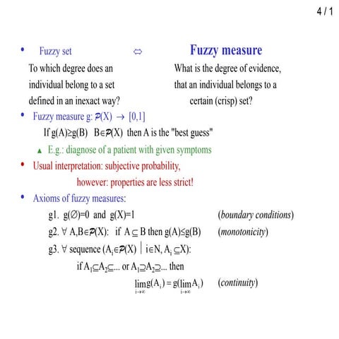 Fuzzymeasuresppt Programming Languages Computing