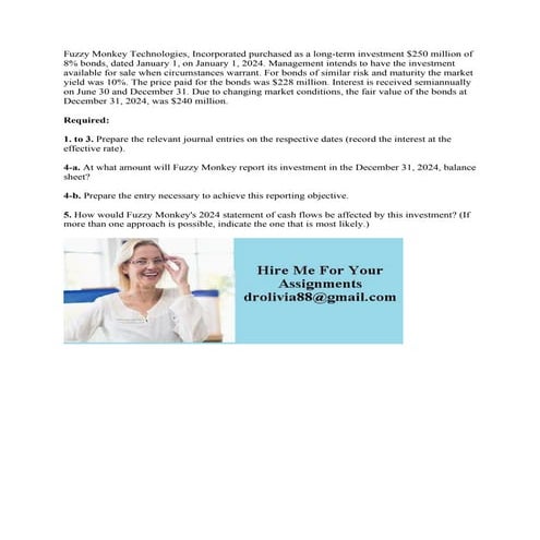 Fuzzy Monkey Technologies- Incorporated purchased as a long-term inves ...