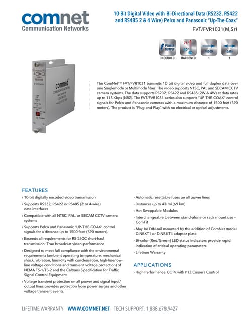 Spec Sheet TT9500 | PDF