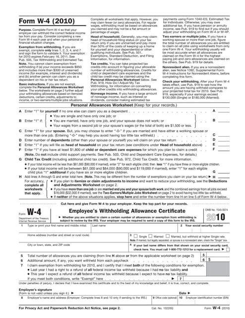 The Tax Cycle - W-4 Form.pptx