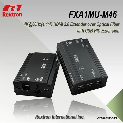 FXA1MU-M46 - 4K@60Hz(4:4:4) Fiber Extender | PPT