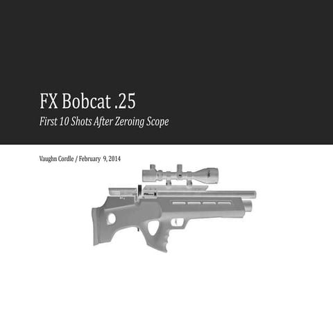 Fx Bobcat: First 20 shots after zeroing scope | PPTX