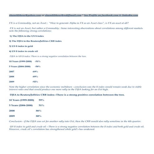 Fx Commodity Corelation | DOC
