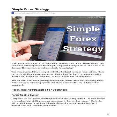 Fxreviewtrading.com simple forex strategy | PDF