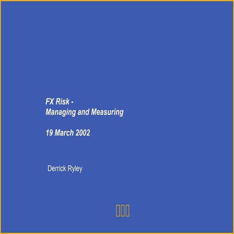 FX Risk Management – Best Practice Standards for Good Corporate ...