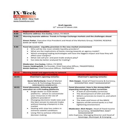 Fx week usa 2015 | PDF