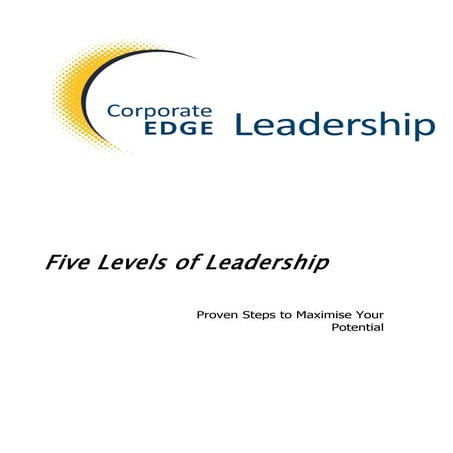 Five levels of leadership session handout | PDF