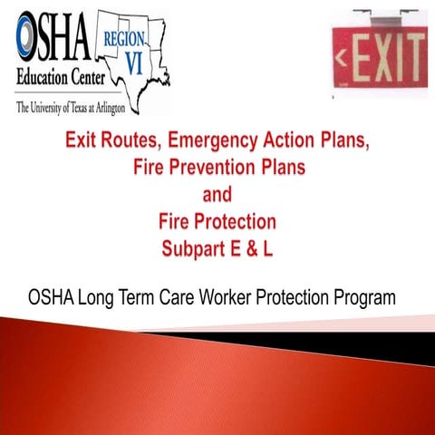 Osha Emergency Exit Routes Factsheet | PDF