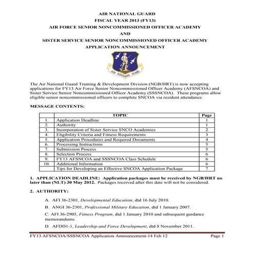 Announcement - First Sgt. 263 CBCS | DOCX