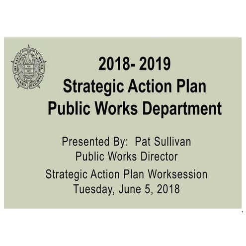 Fy 19 PPT Public Works and Utilities | PDF