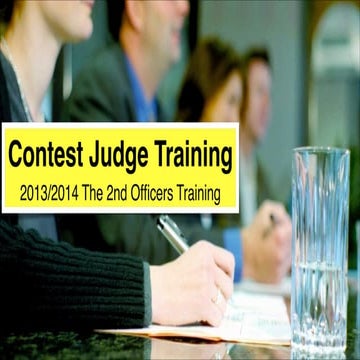 COT#2 Toastmasters Judges Training | PPT
