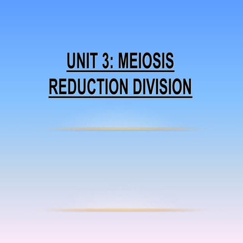6.1 chromosomes meiosis ppt | PPT