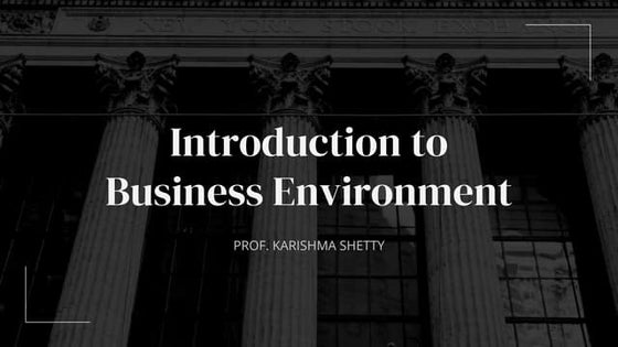 Business environment ppt | PPSX