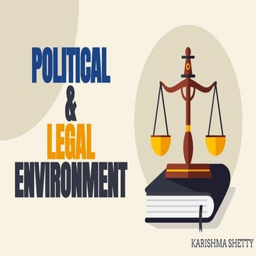 Political & Legal Environment | PPT