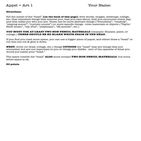 Pencil self portrait 2013 | PDF