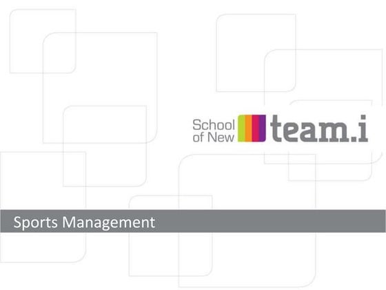 Organization and Management of Sport | PPT