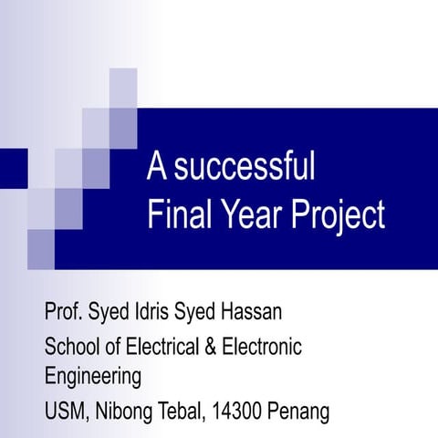 Final Year Project Presentation | PPTX
