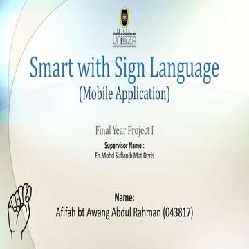 Smart with Sign Language (Mobile App) | PPT