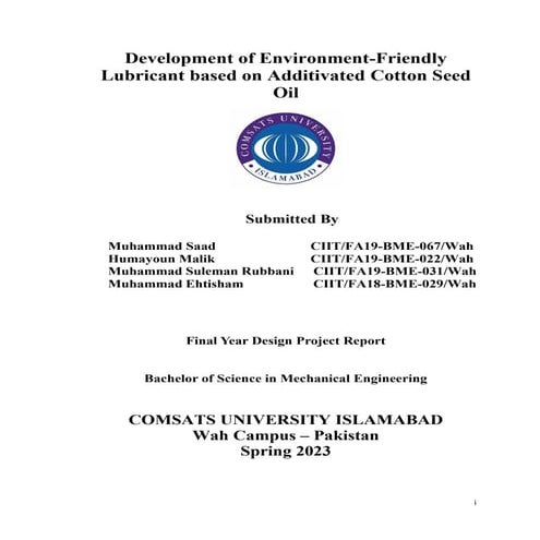 Lubricant Project.pptx