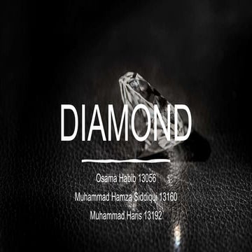 Diamond approach | PPTX