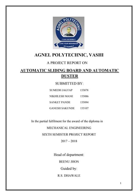 FLOOR CLEANING MACHINEfinal presentation | PPT