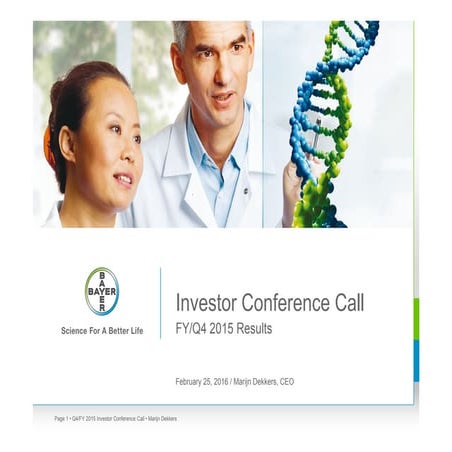 FY/Q4 2015 Investor Conference Call Presentation Charts | PDF