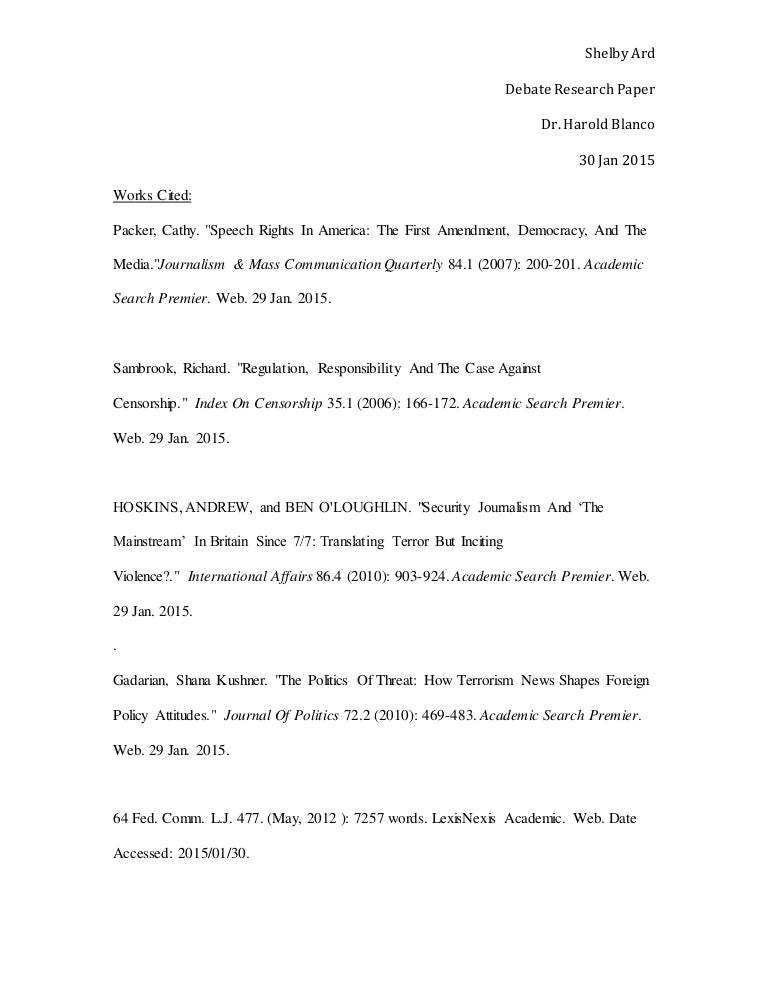 Information Literacy Paper