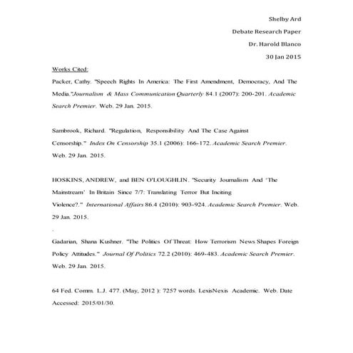 Information Literacy Paper | PDF