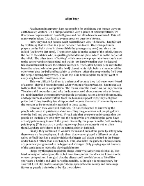 Alien tour | DOCX | Science Fiction | Genres