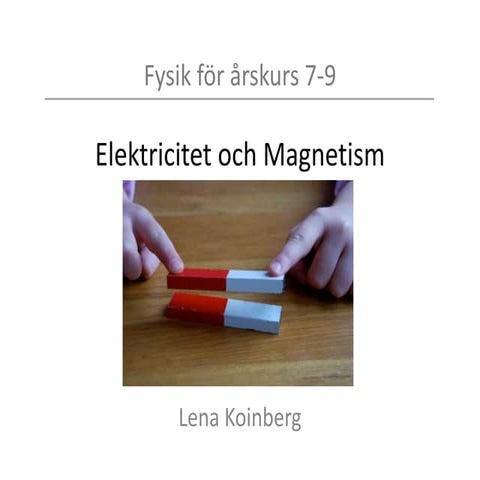 Lena Koinberg | Fysik: Elektricitet och Magnetism | PPTX