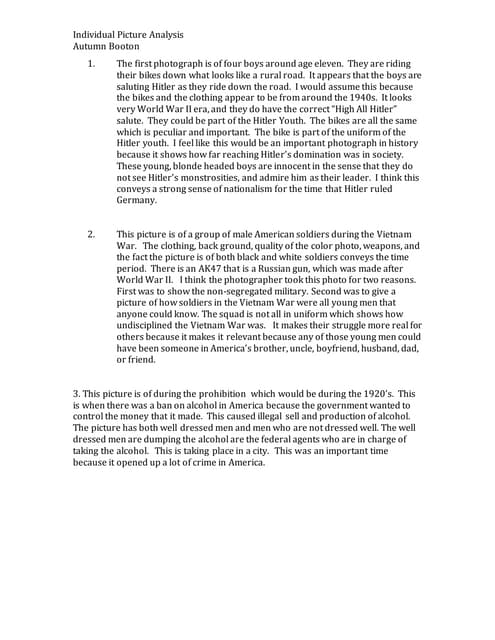 Photo analysis 3 photos | PDF