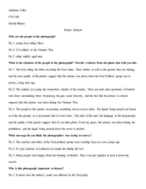 Picture analysis questions and answers | DOCX | Alcoholic Beverages ...