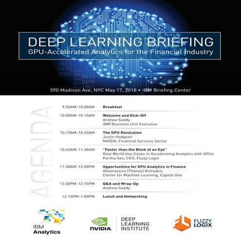 IBM, NVIDIA & Fuzzy Logix - Deep Learning Briefing - May 17th 2018, NYC ...