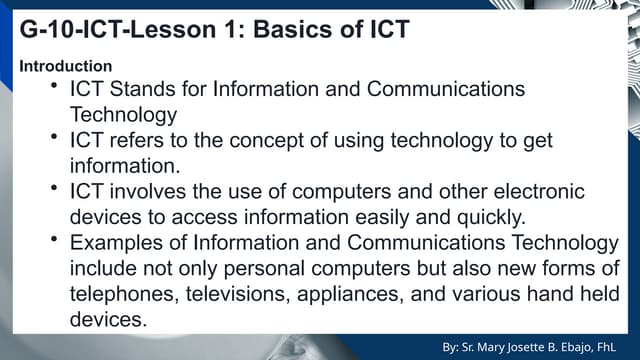 Components of an ICT System | PPTX