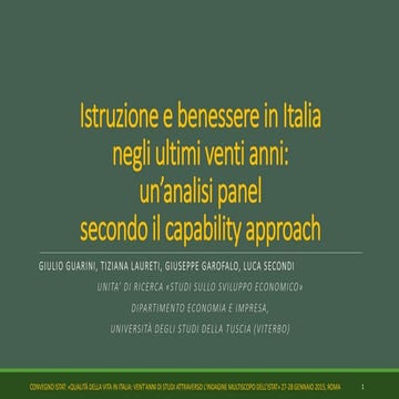 M. Mazziotta - I risultati definitivi | PDF
