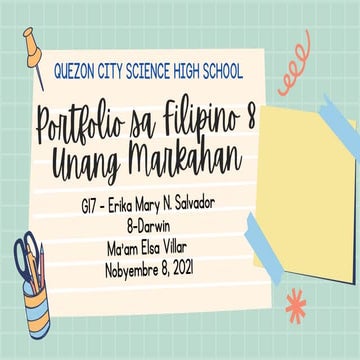 G17 Salvador Filipino Portfolio | PDF