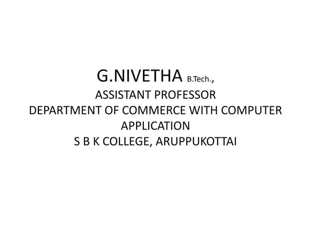Database Management System Ppt
